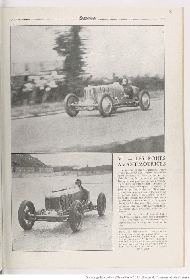 Les Roues avant Motrices, Translation - Omnia - Octobre 1929 - Motor ...