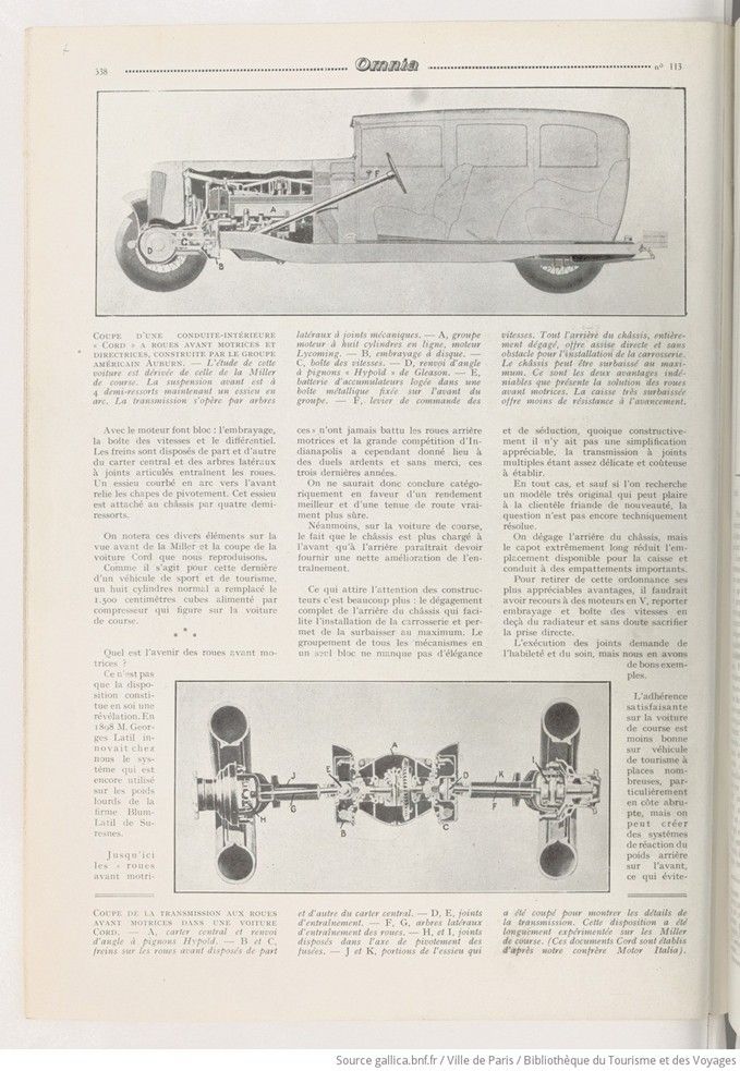 Les Roues avant Motrices, Translation - Omnia - Octobre 1929 - Motor ...